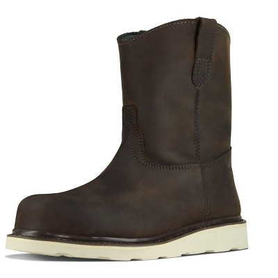 Men's 8” Wellington Steel Toe Work Boots – Electrical Hazard Rated 166 ...