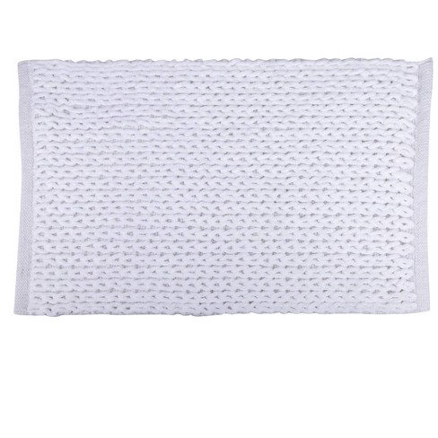 20"x32" Braided Bath Rug White - Moda At Home: Handmade, Woven ...