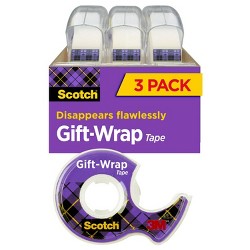 Scotch 2pk Gift Wrap Tape Satin Finish 3/4" X 600" : Target