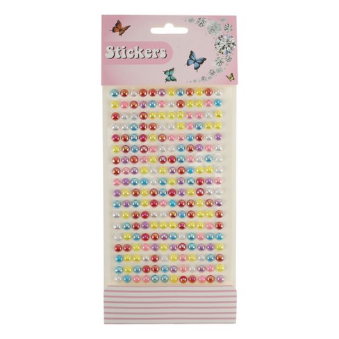 Unique Bargains Eye-catching Round Face Stickers 1 Pc Assorted Color ...