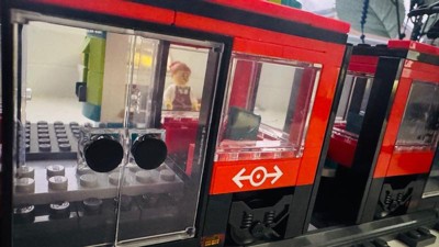 Lego City Downtown Streetcar And Station Toy Train Set 60423 : Target