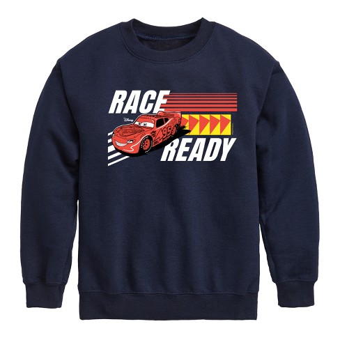 Cars Race Ready Graphic Long Sleeve Fleece Sweatshirt - Navy - 4t : Target