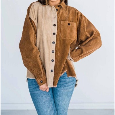 Women's Meet You Outside Corded Shacket - Geegee L : Target