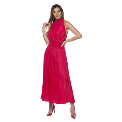 Onyx - Sleeveless Pleated Dress-red-12 : Target