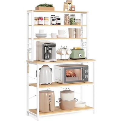 Vasagle Coffee Bar, Bakers Rack For Kitchen With Storage, 6-tier ...