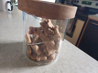 Glass Storage Canister With Wood Lid - Small - Threshold™ : Target