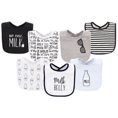 Little Treasure Baby Boy Cotton Bibs, Milk Belly, One Size : Target