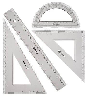 Enday 4-piece Geometry Ruler Set : Target