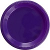 Exquisite Bulk 10 Inches Purple Disposable Plastic Plate - 100 Count ...