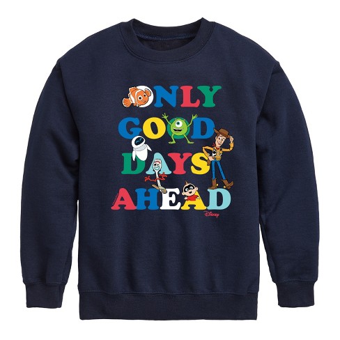 Disney Only Good Days Ahead Graphic Long Sleeve Fleece Sweatshirt ...