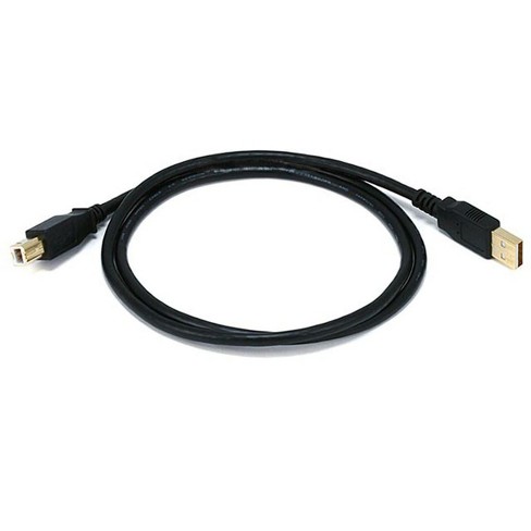 Monoprice Usb 2.0 Cable - 3 Feet - Black | Usb Type-a Male To Usb Type ...