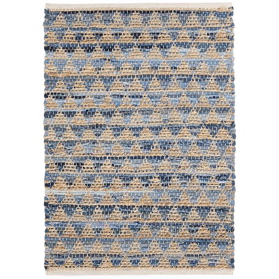 Home Conservatory Geometric Rag Handwoven Jute Area Rug : Target