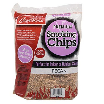 Camerons Smoking Wood Chips (pecan) ~ 2lb Bag, 260 Cu. In. ` Extra Fine ...