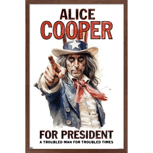 Trends International Alice Cooper - For President Framed Wall Poster ...