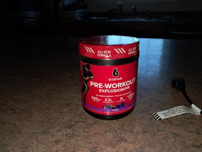 Six Star Pre-workout Explosion 2.0 Sports Nutrition Supplement Powder ...