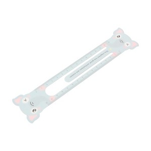 Unique Bargains Straight Ruler Drawing Scale Ruler +/-5% Accuracy ABS ...