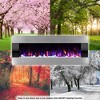 Wall-mounted Electric Fireplace - Indoor Led Fireplace Heater With ...