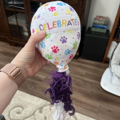 Multipet Plush Celebration Balloon With Rope Dog Toy - 12" : Target