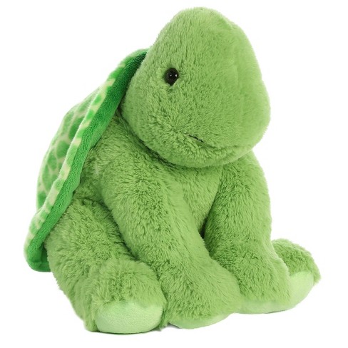 Aurora Medium Turtle Cuddly Stuffed Animal Green 12" : Target
