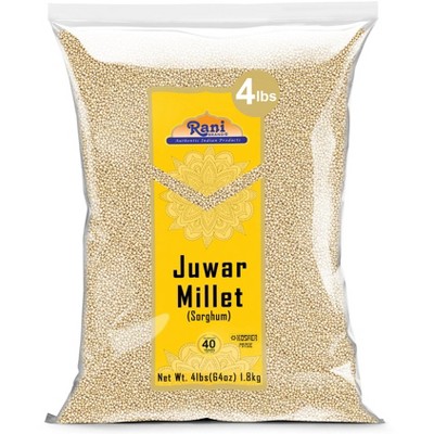 Juwar Millet (sorghum) Whole Ancient Grain Seeds - 64oz (4lbs) 1.81kg ...