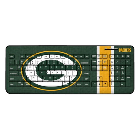 Keyscaper Green Bay Packers Stripe Wireless Usb Keyboard : Target