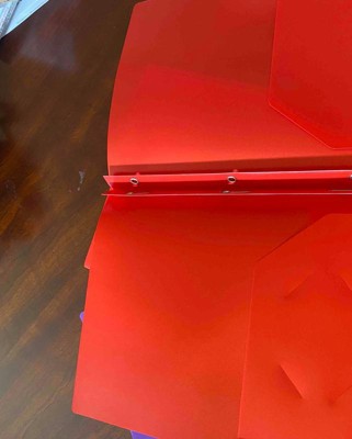 12pk Plastic Filing Portfolio With Prongs Multicolored - Up & Up™ : Target