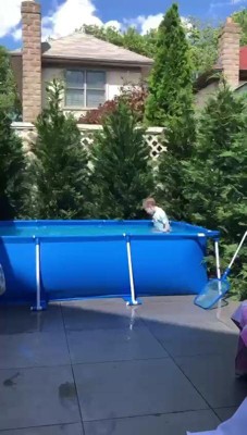 Bestway Steel Pro 13 Foot X 32 Inch Rectangular Above Ground Outdoor ...