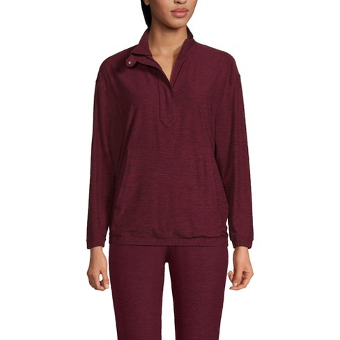Lands' End Women's Long Sleeve Performance Zip Front Popover - Small ...
