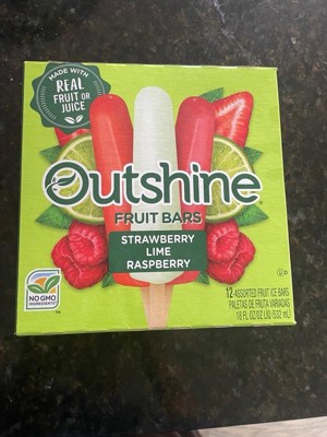 Outshine Strawberry, Lime & Raspberry Frozen Fruit Bar - 12ct : Target