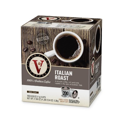 Victor Allen's Coffee Italian Roast Single Serve Coffee Pods, 200 Ct : Target