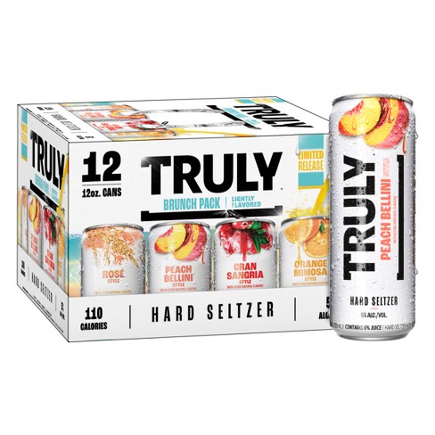 Truly Hard Seltzer Brunch Variety Pack - 12pk/12 Fl Oz Cans : Target