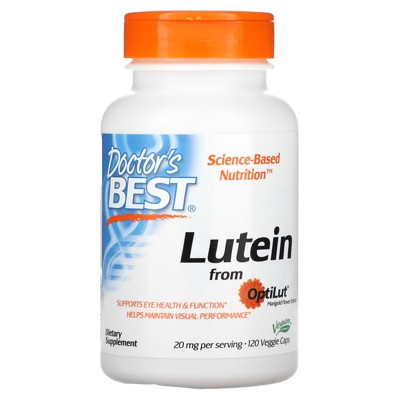 Doctor's Best Lutein With Lutemax 2020, 20 Mg, 60 Softgels : Target