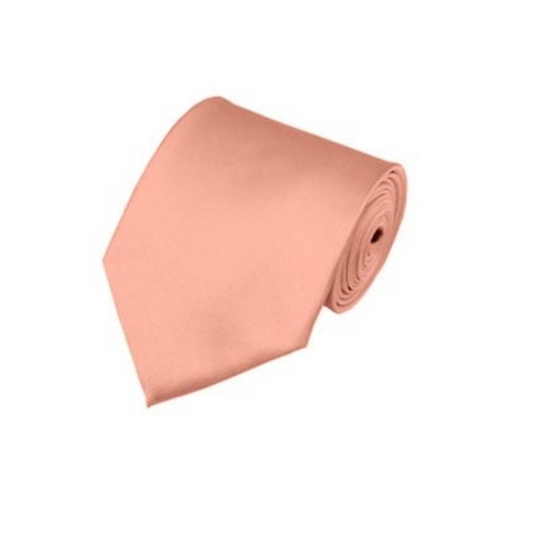 Thedappertie Men's Light Salmon Color Traditional 3.35 Inch Wide And 58 Inch Long Necktie : Target