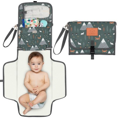 Keababies Portable Diaper Changing Pad, Waterproof Foldable Baby ...