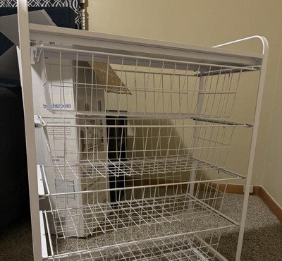 4 Drawer Metal Storage Organizer White - Brightroom™ : Target