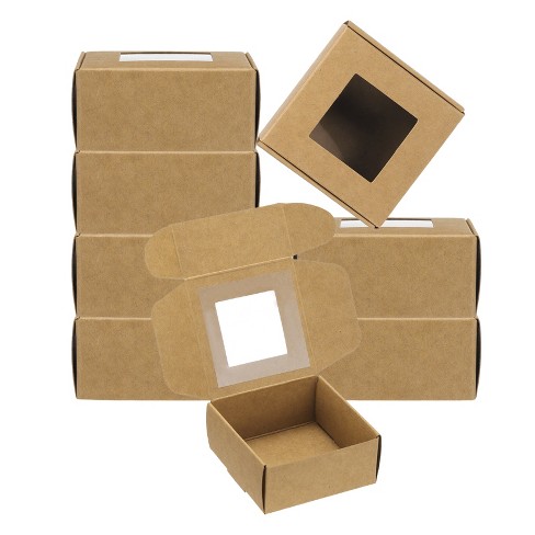 Unique Bargains Paper Sturdy Construction Soap Box With Pvc Window 40 ...