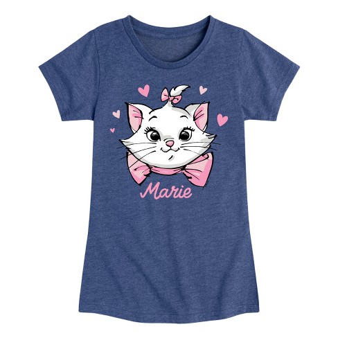 Girls' Disney The Aristocats Marie The Cat With Hearts Fitted Short ...