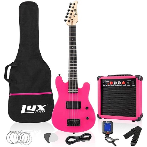 Lyxpro 30" Stratocaster Electric Guitar Beginner Kit - Pink : Target