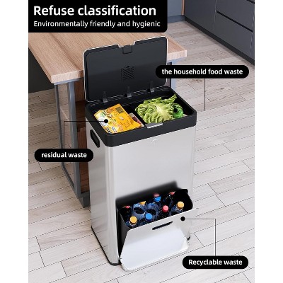 Dual Garbage Can & Recycle Bin : Target