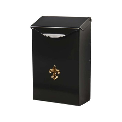 Gibraltar Mailboxes City Classic Galvanized Steel Wall Mount Black ...