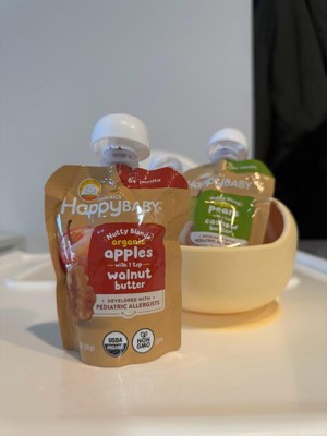 Happy Baby Nutty Blends Organic Apple & Walnut Butter Baby Food Pouch ...