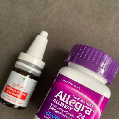 Allegra 24 Hour Allergy Relief Gel Caps - Fexofenadine Hydrochloride ...