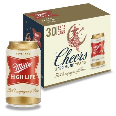 Miller High Life Beer - 30pk/12 Fl Oz Cans : Target