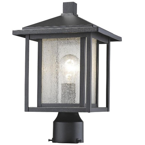 Z-lite Aspen 1 - Light Post Light In Black : Target