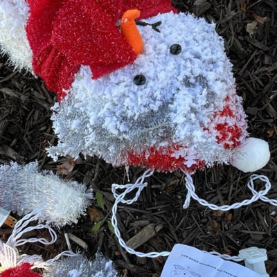 Northlight 42" Lighted Stacked Snowman Family Outdoor Christmas ...