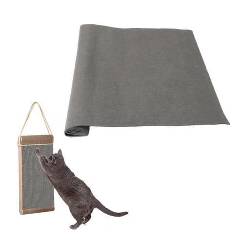 Unique Bargains Self-adhesive Cat Scratch Mat Light Gray 39.37"x23.62 ...