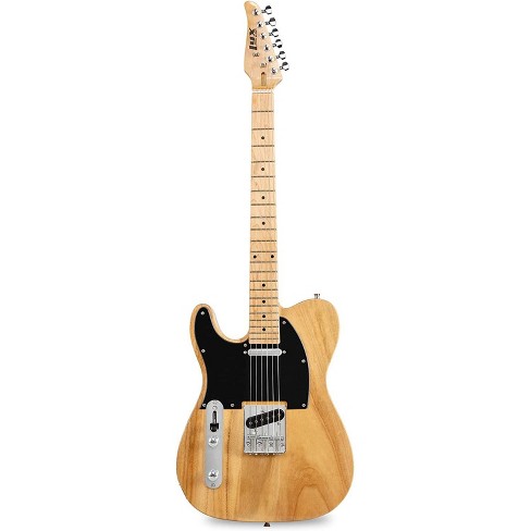 Lyxpro 39" Telecaster Left-handed Beginner Electric Guitar - Natural ...