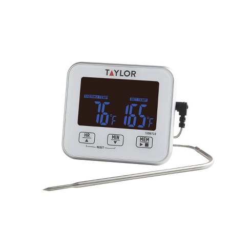 Taylor Touch Screen Digital Wired Kitchen Cooking Thermometer With ...