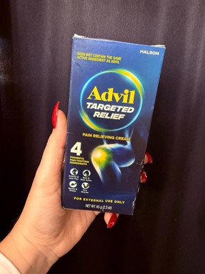 Advil Targeted Relief Pain Relieving Cream with Massage Applicator - 2 ...