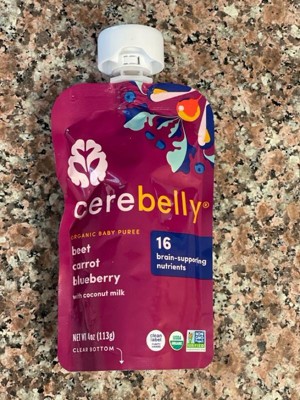 Cerebelly Organic Baby Puree Beet, Carrot, And Blueberry - Case Of 6/4 ...
